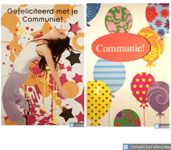 6 Luxe Communie Wenskaarten - Kaart Wens Kaart Communie Plechtig Kerk ...