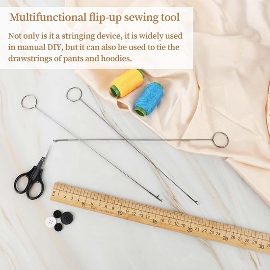 4pcs Long Reversible Needles Pull Through Needles Crochet Tool Loop ...