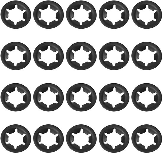 20 stuks Retaining Rings Starlock Washers Star Retainer Washers Inner ...