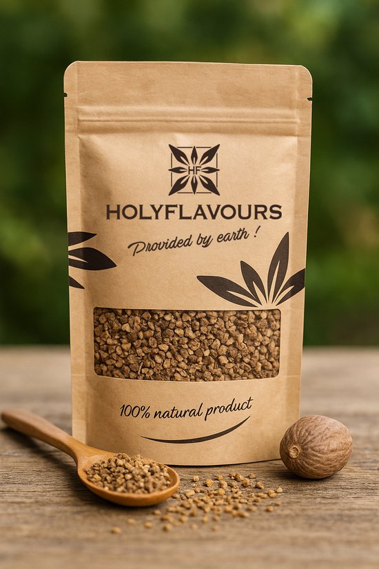 Granulés de noix de muscade 1-4 mm - 100 grammes - Holyflavours | bol