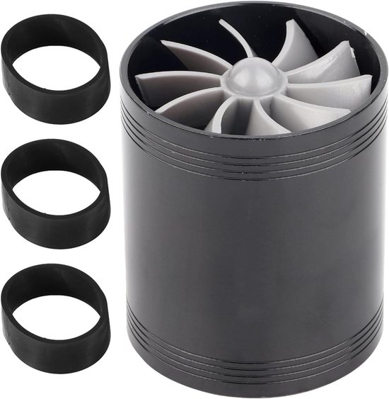 Air Intake Turbonator Dual Fan Turbonator Turbine Super Charger Gas ...