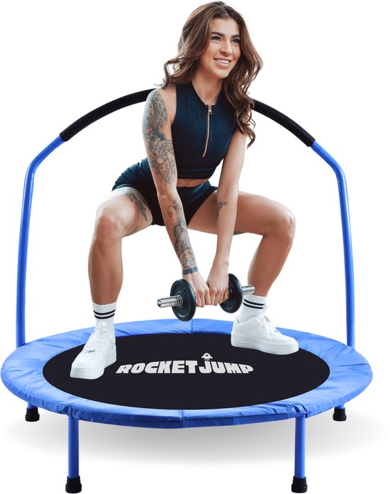 RocketJump - Fitness trampoline - 91cm - Belastbaar tot 100 kg - Hometrainer - Sport... | bol