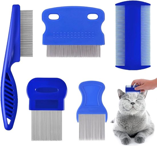 Luizenkam Vlooienkam Plastic Dubbele Zijtepelkam Tear Spot Remover Kam ...