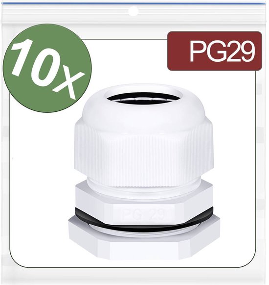Quadrios 24CA412 Wartel PG29 Polyamide Wit 10 stuk(s) | bol
