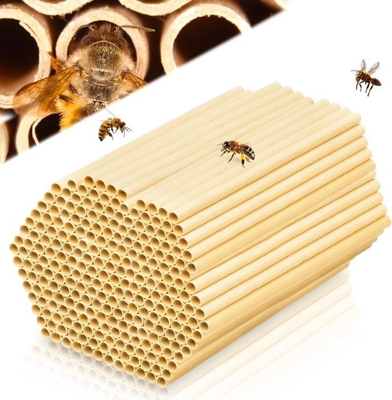 Insect Hotel Filling Material 300 Pieces - Wild Bee Nest Tubes 15 cm ...