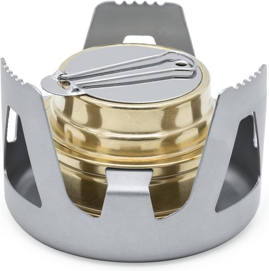 Mini Draagbare Alcohol Kachel Brander voor Backpacken Wandelen Camping ...