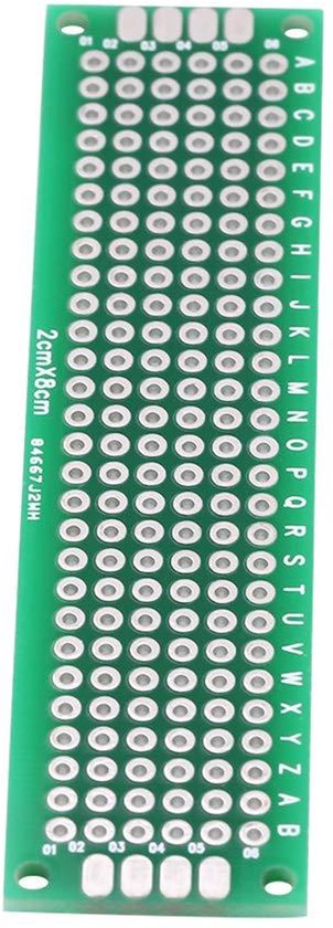 10 stuks PCB-printplaat 2 cm x 8 cm - Dubbelzijdige prototyping doe-het ...