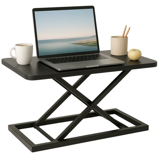 Cheqo® Verstelbare Bureauverhoger - Zit Sta Bureau Verhoger - Monitor ...