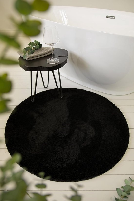 Ronde Zachte Antislip Badmat 90 cm - Knuffelig en Wasbaar | bol