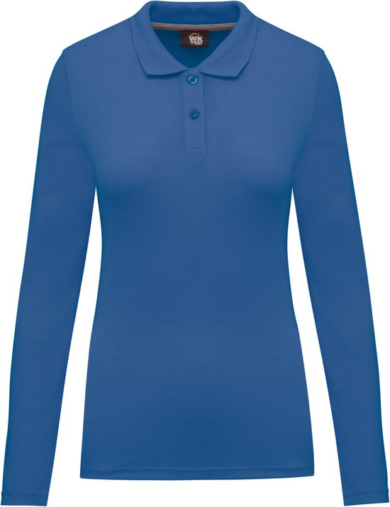 WK. Designed To Work Damespolo lange mouwen WK277 - Light Royal Blue ...