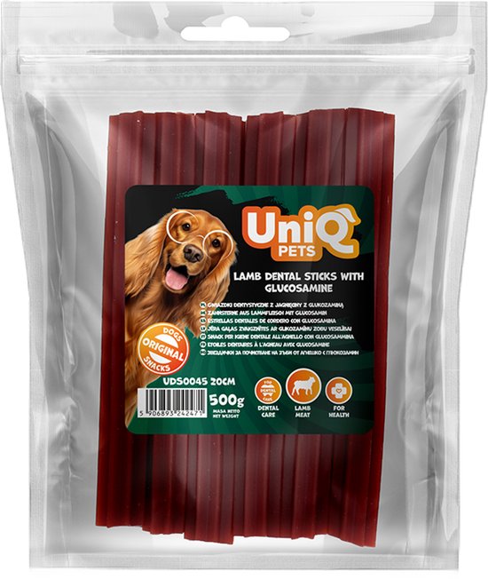 UniQ Pets Dental sticks 50% Lam - 500g - 20cm - Glucosamine ...