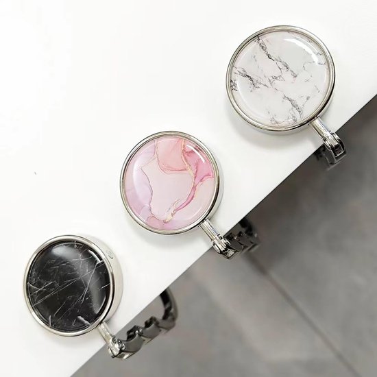 Zakhouder voor tafel - opvouwbaar - 3 stuks - marmering - antislip | bol