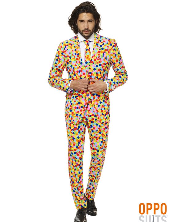 OppoSuits Confetteroni Confetti Pak - Carnaval Kostuum Voor Heren ...