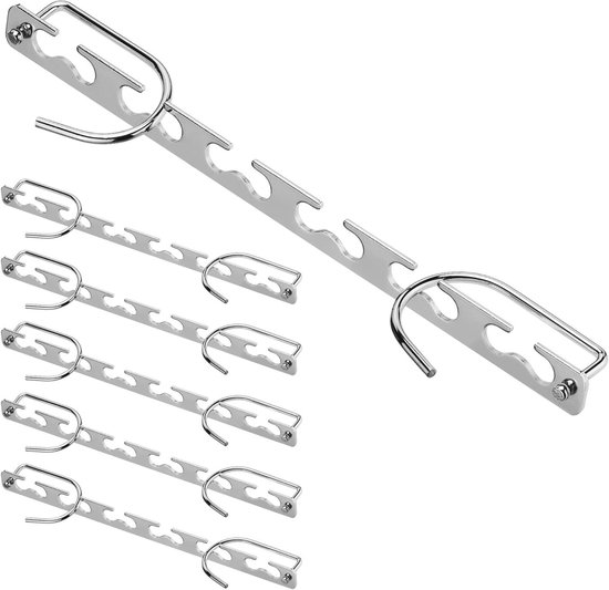 Space-saving Metal Clothes Hangers - Set of 6 - Multiple Hangers for ...