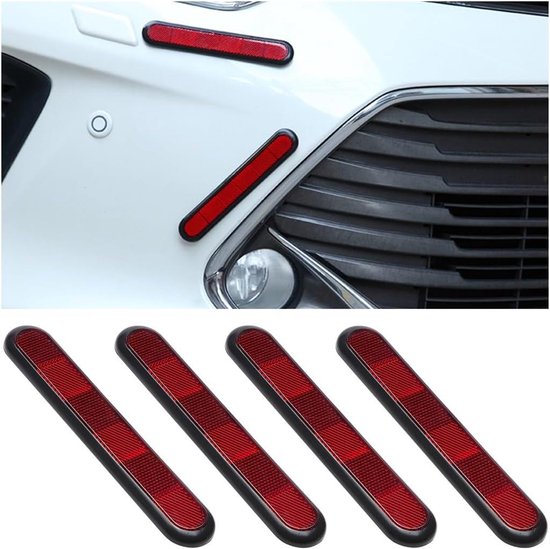 Reflecterende stickers - 2 stuks zelfklevend voor auto deur en ...