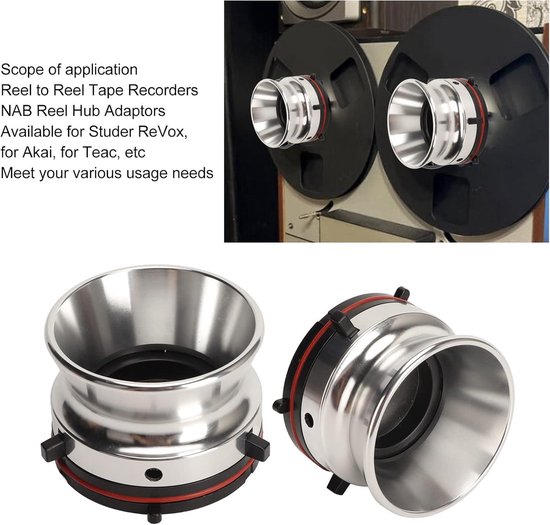 Nab Hub Adapters voor 10 inch Reel to Reel Tape Recorders - Studer ...