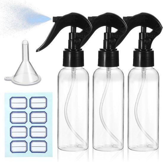 3 stuks plastic spuitflessen 3.4 oz/100 ml - lege kleine fijne mist ...