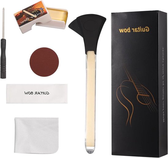 Gitaarstrijkset 2-in-1 met Paardenhaar Aluminiumlegering + Hars ...