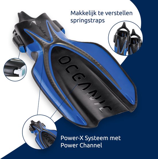 Oceanic Manta Ray Fin - Flippers - Zwemvliezen - Voor duikschoenen ...
