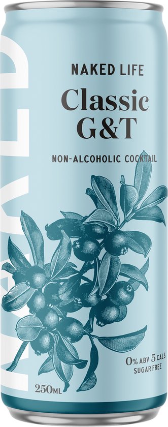Naked Life Non-Alcoholic Cocktail - Classic G&T | low kcal | bol
