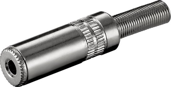 3,5mm Jack (v) connector - metaal - 2-polig / mono | bol