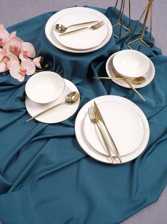 Koch Collection DOLCE - Serviesset - 24-delig - Porselein - Goud Crème ...