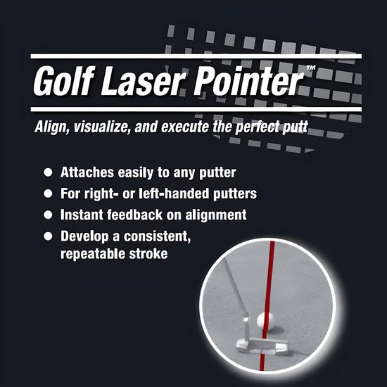 Stripe Putt Master Laser Pointer - Precisie uitlijningshulpmiddel voor ...
