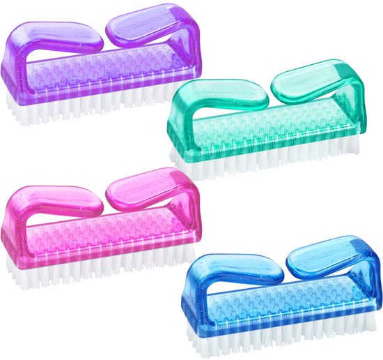 Ibenzoa® Nagelborstel Set: Zachte en Effectieve Reiniging voor Thuis en Reizen in Vier... | bol