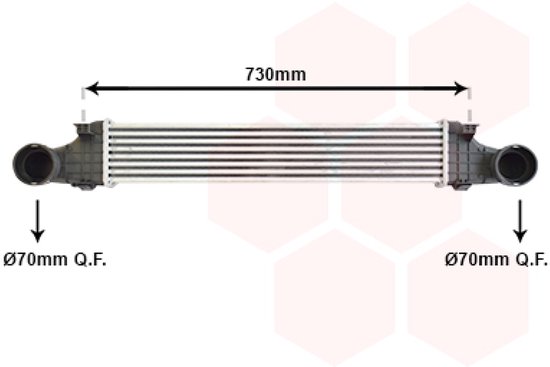 Van Wezel - INTERCOOLER VOOR MERCEDES BENZ E-CLASS W211 2002-2006 ...