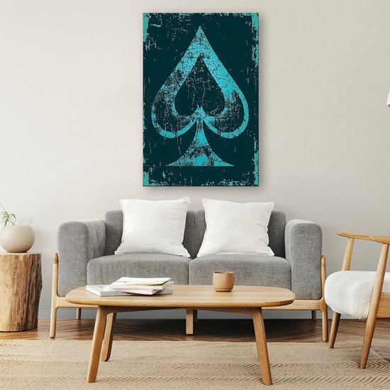 Vintage schoppen symbool kunst - Schoppen canvas kunst - Kunstwerk ...