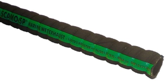 Maritieme Uitlaatgas slang EPDM - 45x54mm (Per Rol 20m) | bol