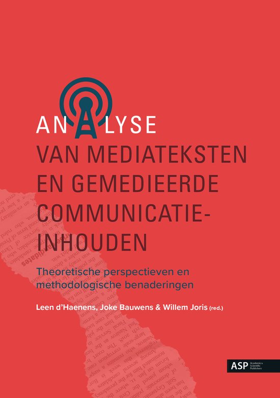 Analyse van mediateksten en gemedieerde communicatie-inhouden | 9789461175243 | Boeken | bol