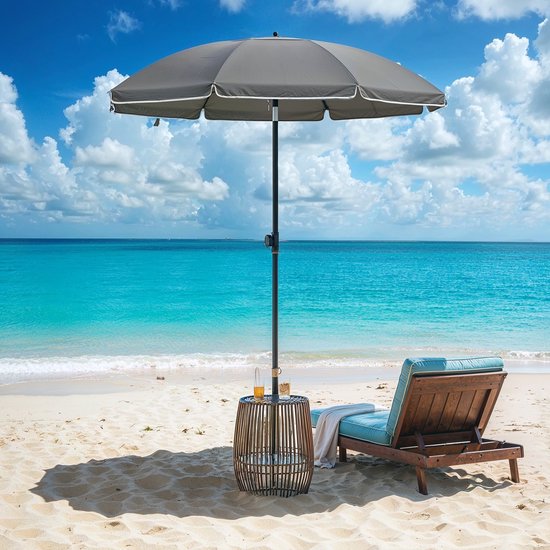 Parasol – Ø160 cm – Zonwering – UPF 50+ – Lichtgewicht Ontwerp | bol
