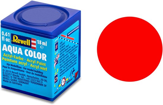 Revell Hobbyverf Acrylverf - Aqua #25 Luminous Orange - Matt - RAL2005 ...