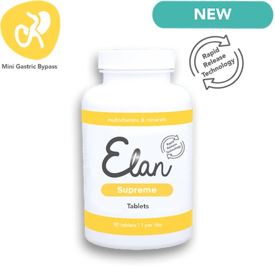 Mini Gastric Bypass - WLS Multivitaminen - Elan Supreme tabletten - 90 tabletten | bol