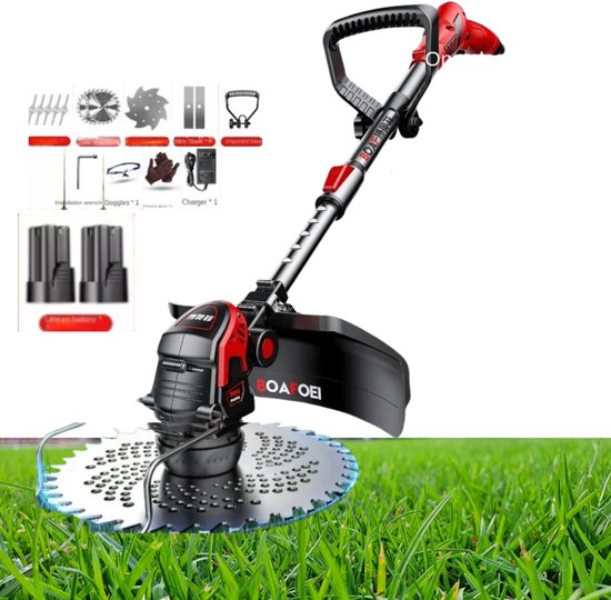 Coupe-bordures électrique Bovista - Avec batterie - Sans fil - Voegenborstel -... | bol