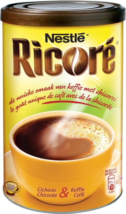 Ricoré Nestlé koffie met cichorei - oploskoffie voor 40 koppen - 250 gr ...