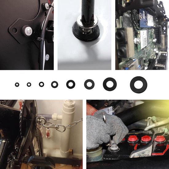 500 Stuks Nylon Platte Ring Assortiment Kit - M2 M2.5 M3 M4 M5 M6 M8 ...