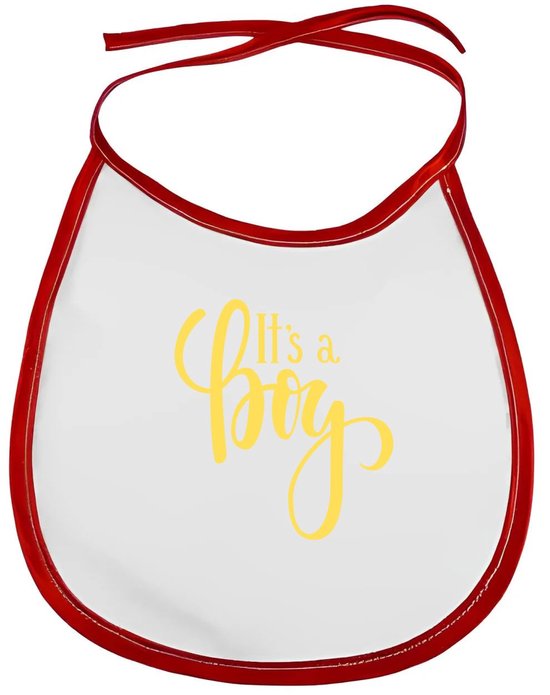Akyol - it's a boy slabbetje rood - Baby - kersverse ouders - geboorte ...
