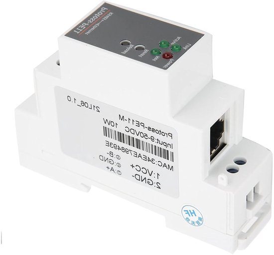 Rail Montage Ethernet Seriële Server RS485 Naar WIFI, 9-50VDC 10W PE11 ...