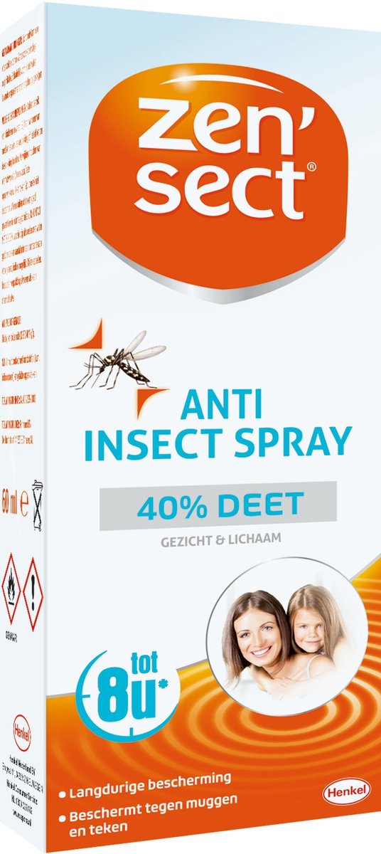 ZENSECT - Insecten Bescherming spray 40% DEET 60ml | bol