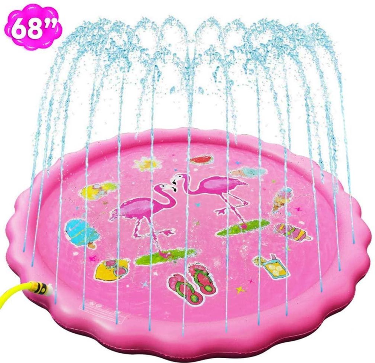 Waterspeelmat met Watersproeier in vrolijke zomerkleuren - Water ...