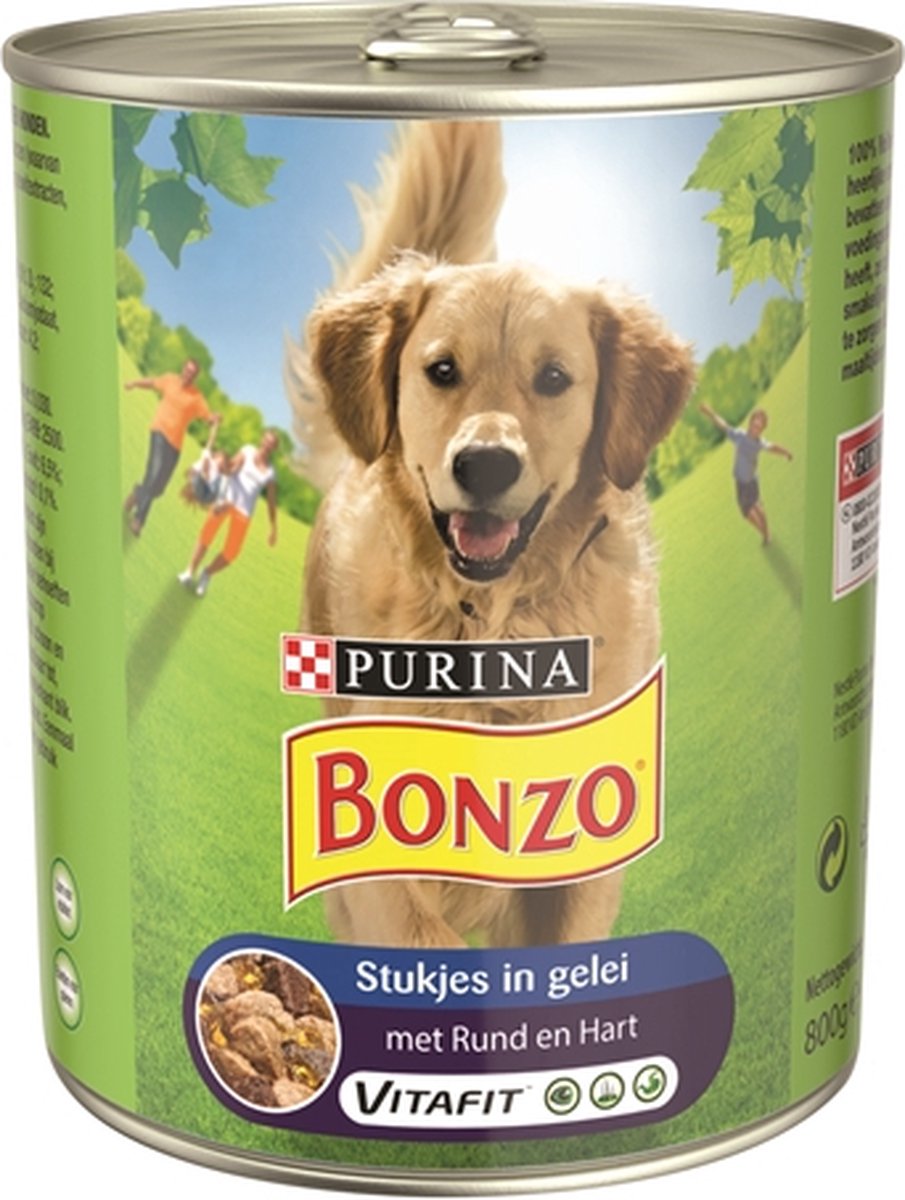 Bonzo Hondenvoer Blik Rund/Hart - 800 gr | bol.com