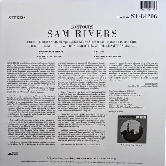 Sam Rivers - Contours (LP), Sam Rivers | Muziek | bol