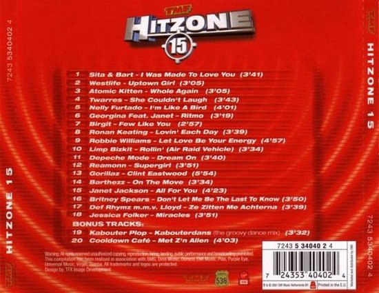 TMF Hitzone, Vol. 15, various artists | Muziek | bol