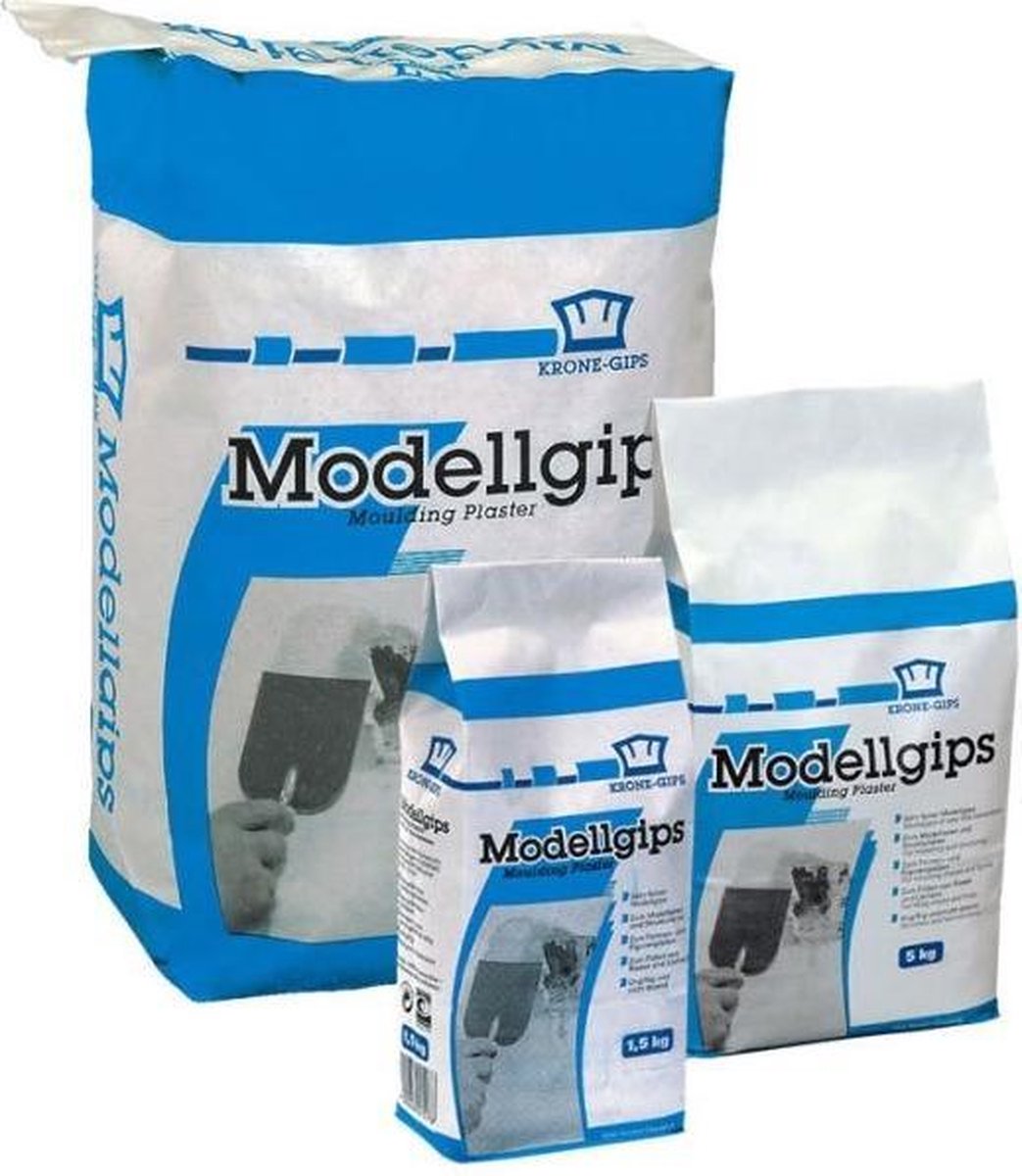 Krone Modellgips [ gips ] 1 X 1,5 kg. | bol