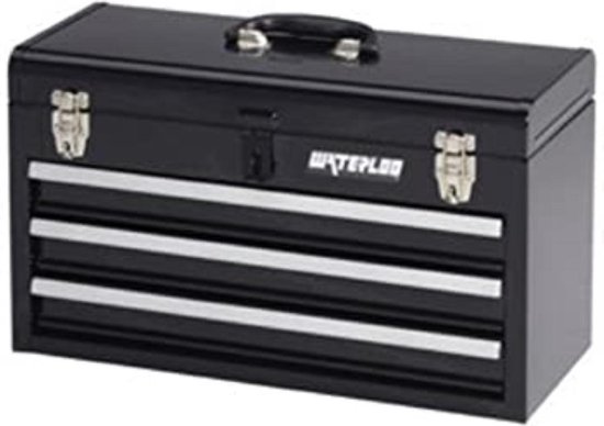 Waterloo MP-2012BK gereedschapskoffer met 3 lades metaal | bol
