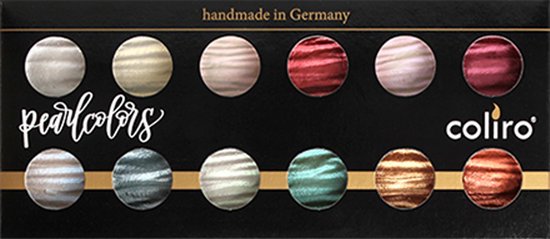 Finetec / Coliro Set met 12 Pearl Colors en Shimmer-Pearl Colors Ø 23mm ...