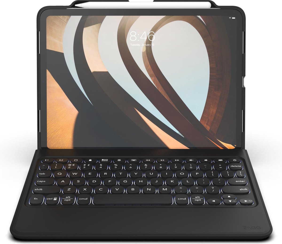 ZAGG Rugged Book Go Apple iPad Pro 11 keyboardcase - Zwart | bol.com