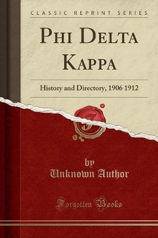 Phi Delta Kappa | 9781331316992 | UNKNOWN AUTHOR | Boeken | bol.com